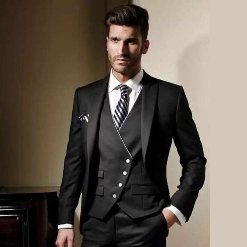 Black Wedding Suits For Groomsmen Black Groomsmen Suit – My Grooms