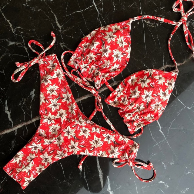 Para Praia 11 Colors Summer Micro Bikini Mini Swimsuit 2023 Halter