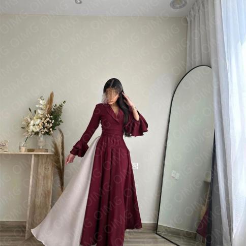 Wine colored long sleeve dress store
